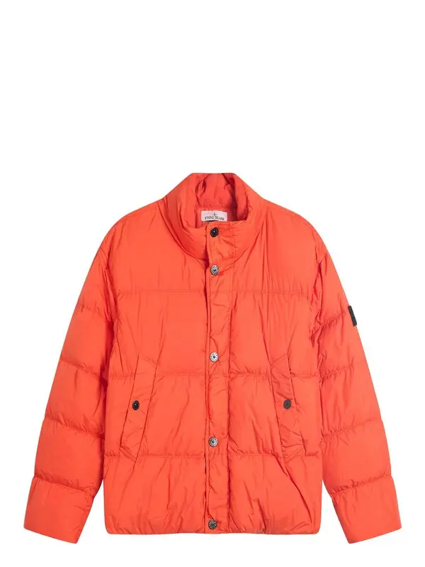 Stone Island Crinkle Reps Nylon Down Jacket - Scarlet
