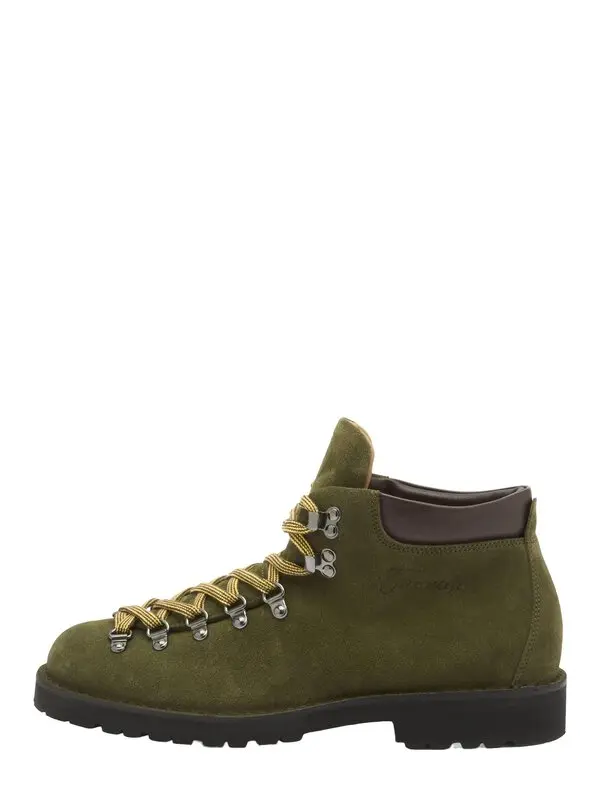 FRACAP M128 Commando Sole Scarponcino Boots - Olive Suede