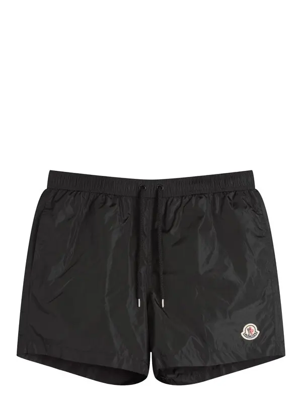 Moncler Logo Swim Shorts - Black