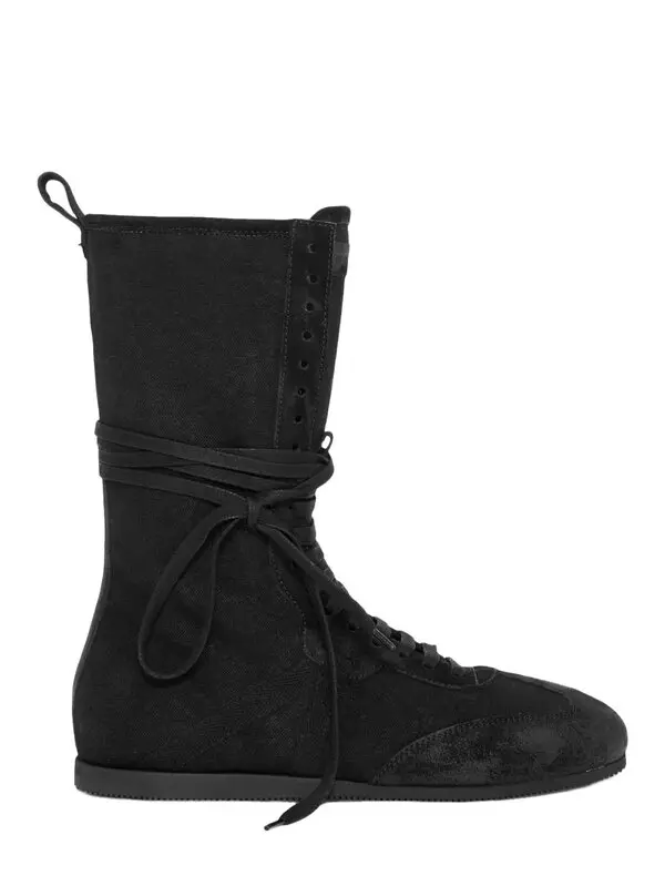 ANN DEMEULEMEESTER Fides High-top Boxing Sneakers - Black