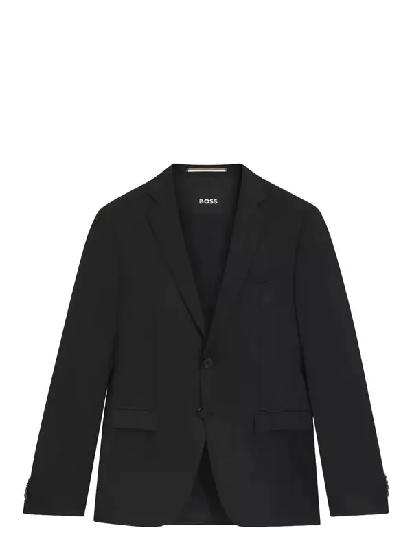 Hugo Two-button Plain Jacket - Black