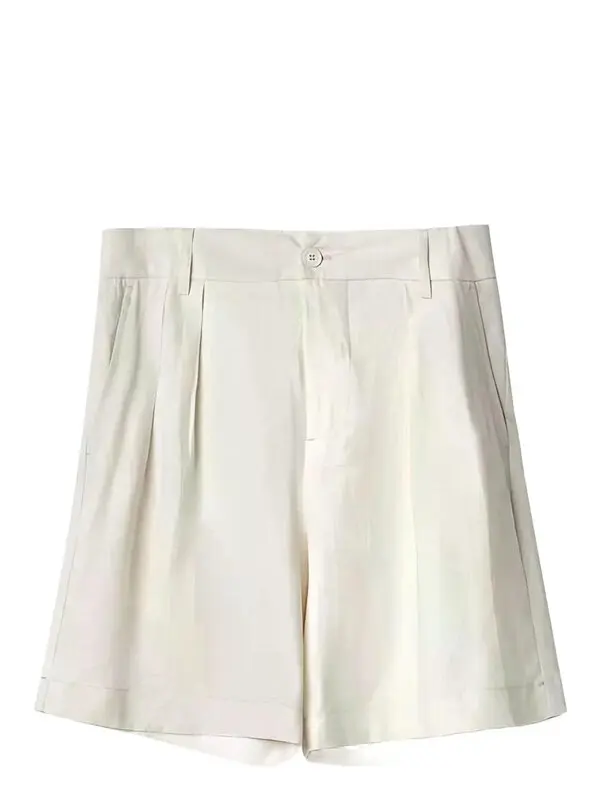 HINNOMINATE Pleated Shorts - Neutrals