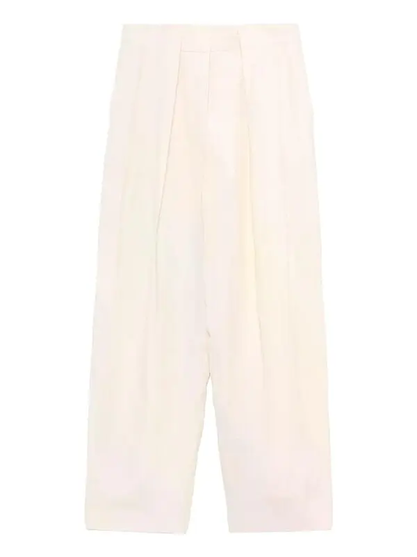 Stella McCartney Pleated Trousers - Neutrals