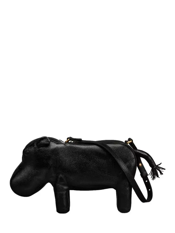 Thom Browne Hippo Motif Shoulder Bag - Black
