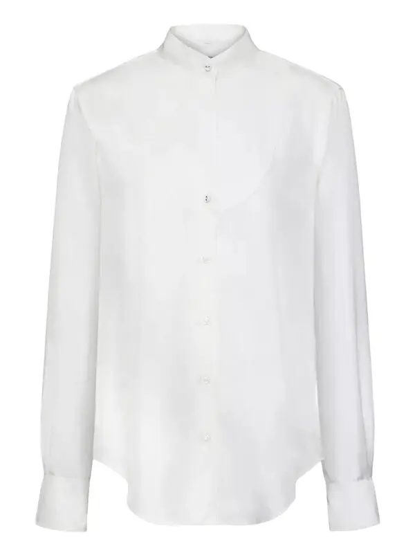 Thom Browne Bow Shirt With Detachable Collar - White