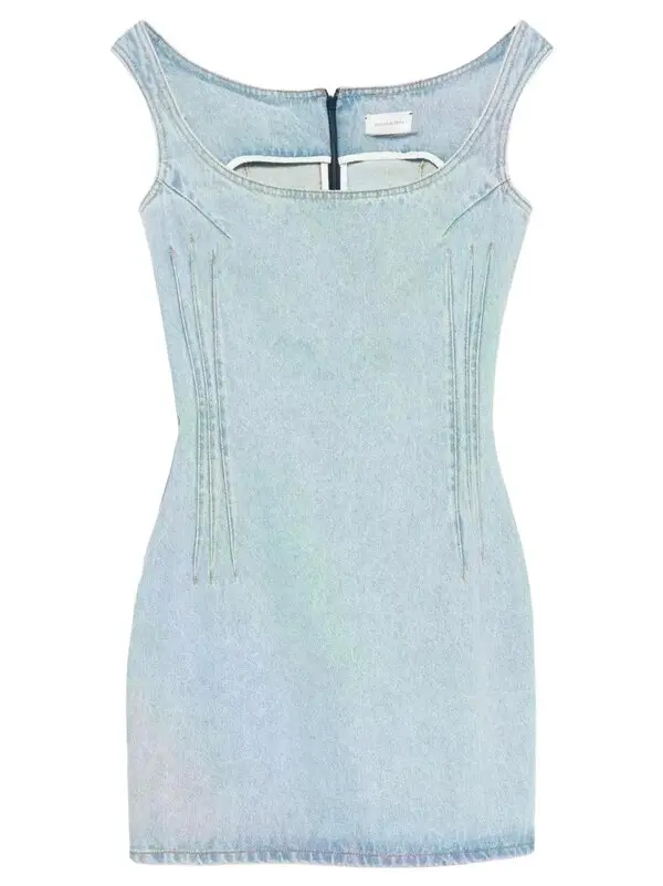 Magda Butrym Denim Mini Dress - Blue