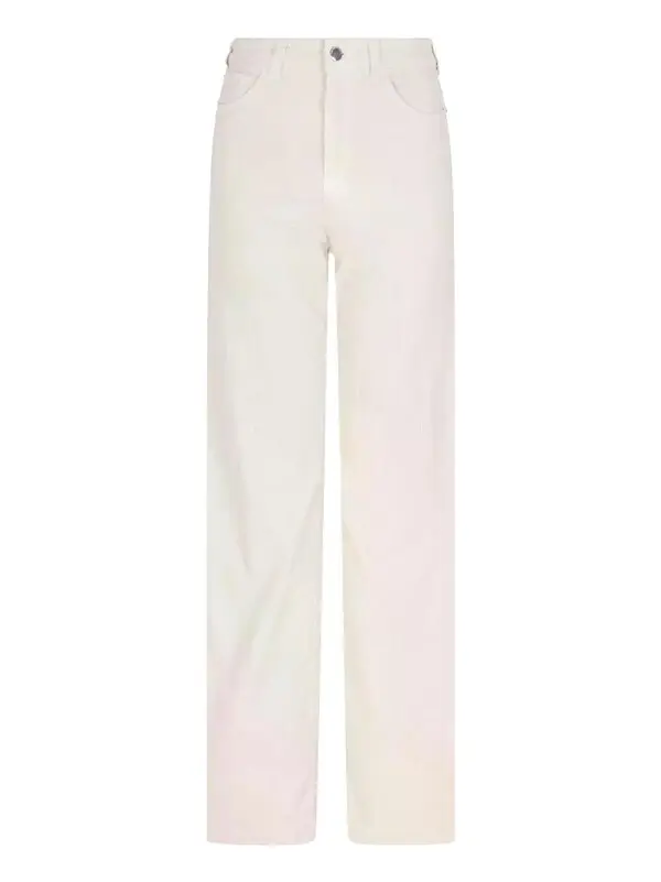Emporio Armani Five-pocket Corduroy Trousers - White