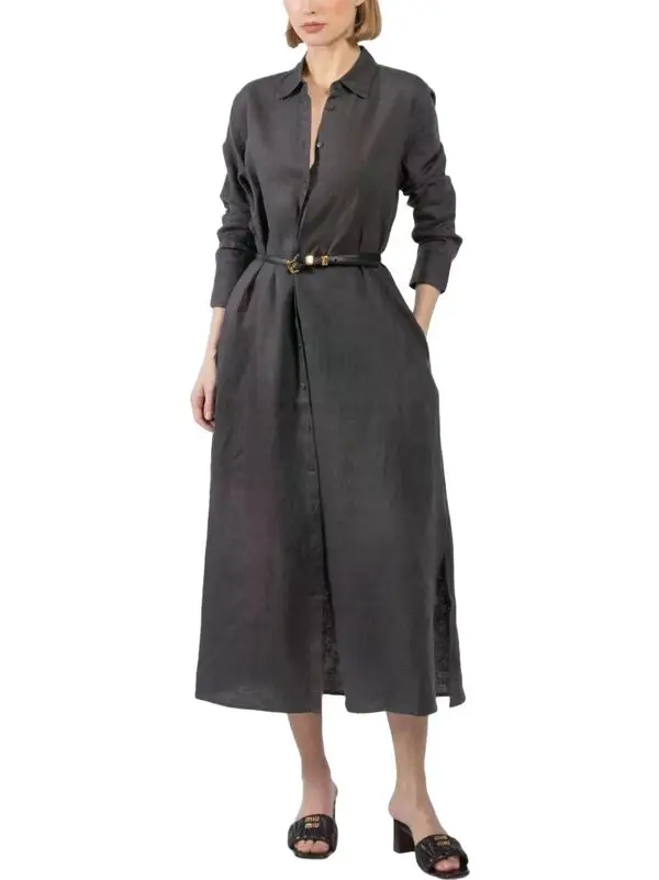 Xirena Button-down Maxi Shirt Dress - Black