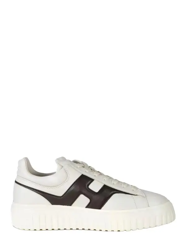 Hogan H-stripe Leather Sneakers - Neutrals