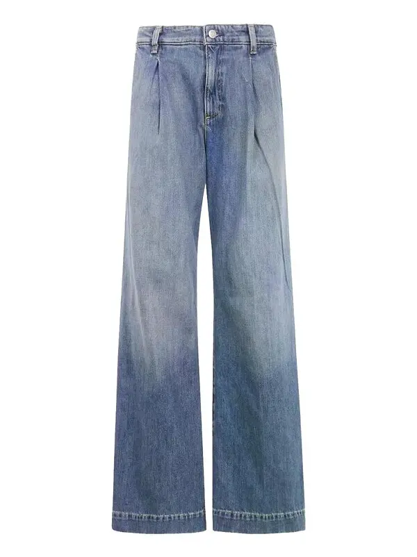 Ralph Lauren Pleated Wide-leg Jeans - Blue
