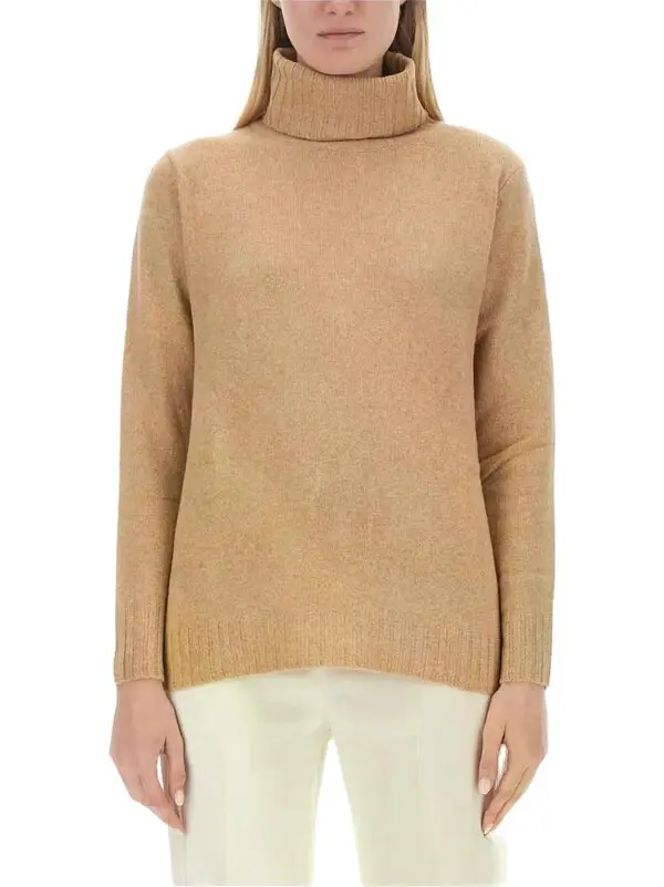 Aspesi Long Sleeve Turtleneck Sweater - Neutrals