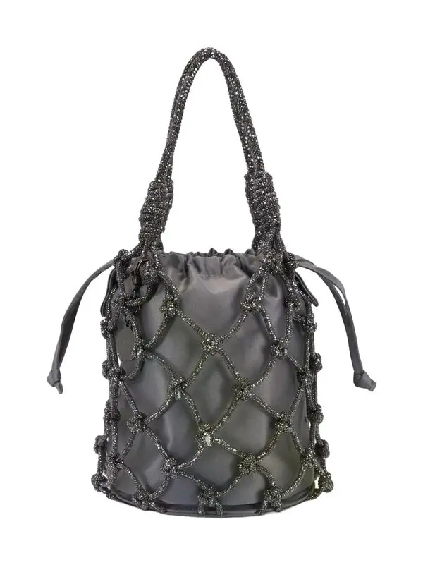 Judith Leiber Crystal-embellished Shoulder Bag - Grey