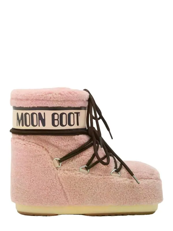 Moon Boot Shearling Snow Boots - Pink