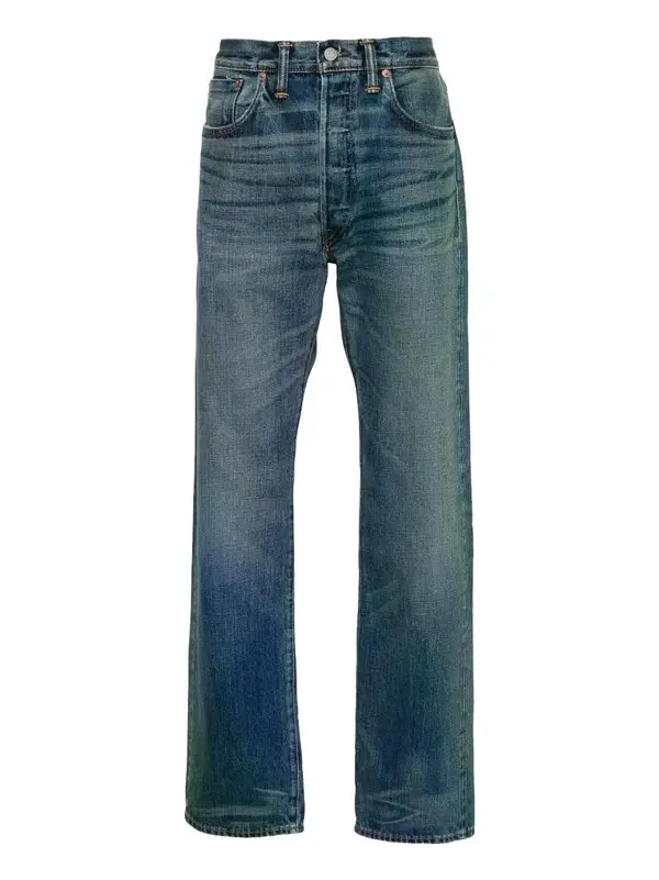 Ralph Lauren Logo-embroidered Straight-leg Jeans - Blue