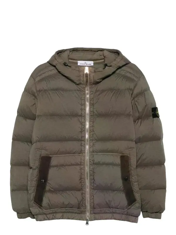 Stone Island Hooded Padded Jacket - Green