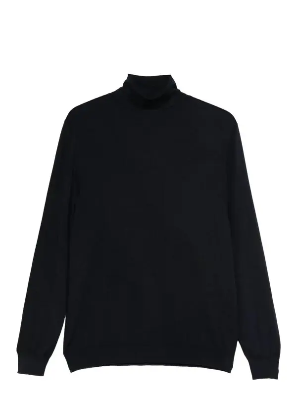 Kiton Turtleneck Sweater - Blue