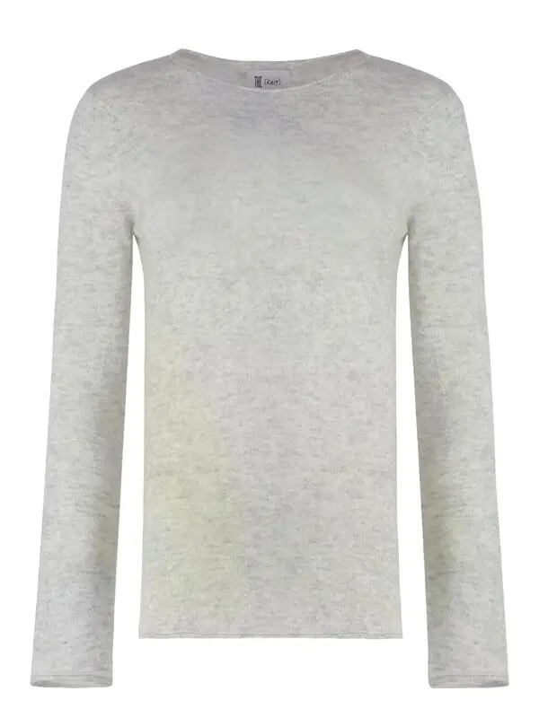 THE (ALPHABET) Silk-cashmere Blend Sweater - Grey