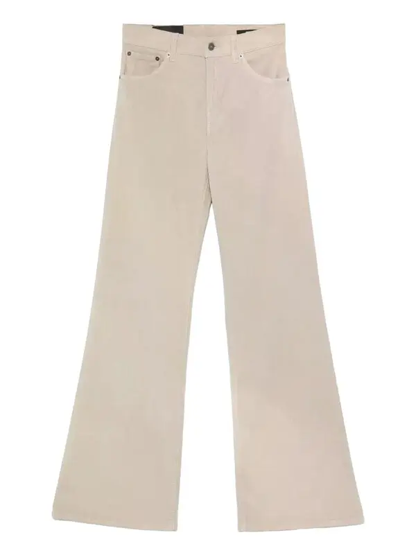 DONDUP Amber Wide Leg Corduroy Trousers - Neutrals