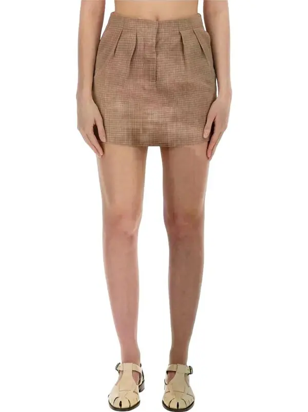 ALYSI Mini Skirt - Neutrals