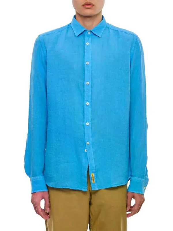 B.D.BAGGIES Button-fastening Linen Shirt - Blue