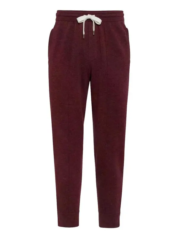 Brunello Cucinelli Drawstring Track Pants - Red