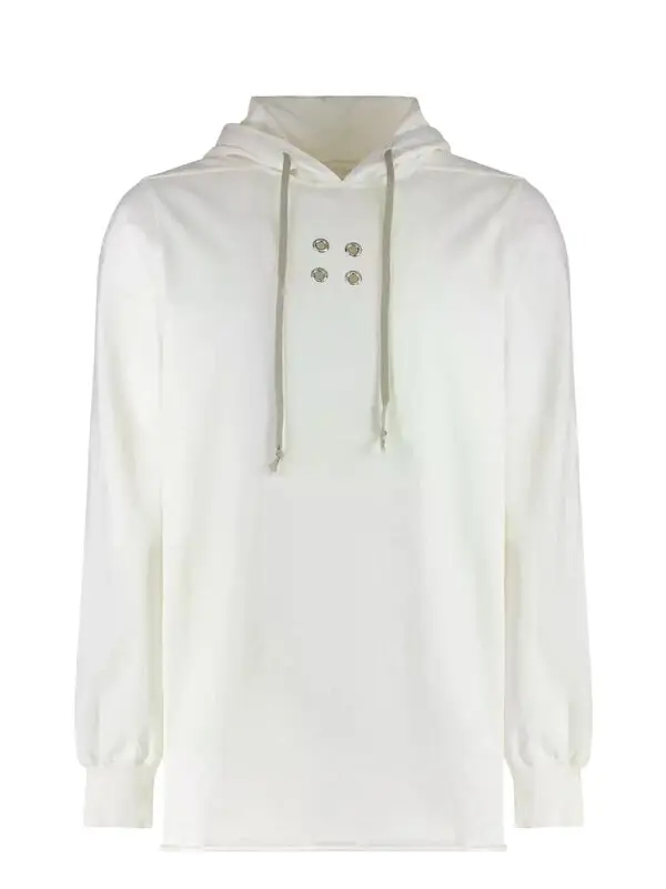 Rick Owens Eyelet-detail Hoodie - White