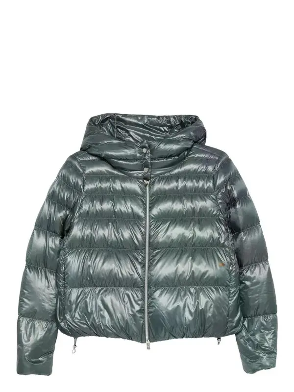 Herno Quilted Hooded Jacket - Grey