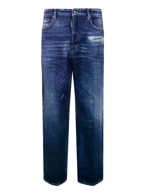 Dsquared2 Distressed Cotton Jeans - Blue