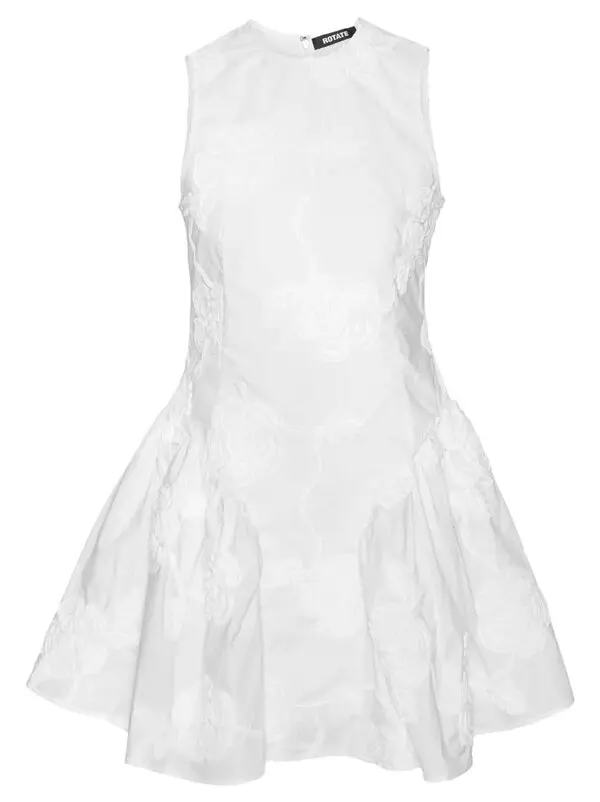 Remain Birger Christensen Floral-embellished Mini Dress - White