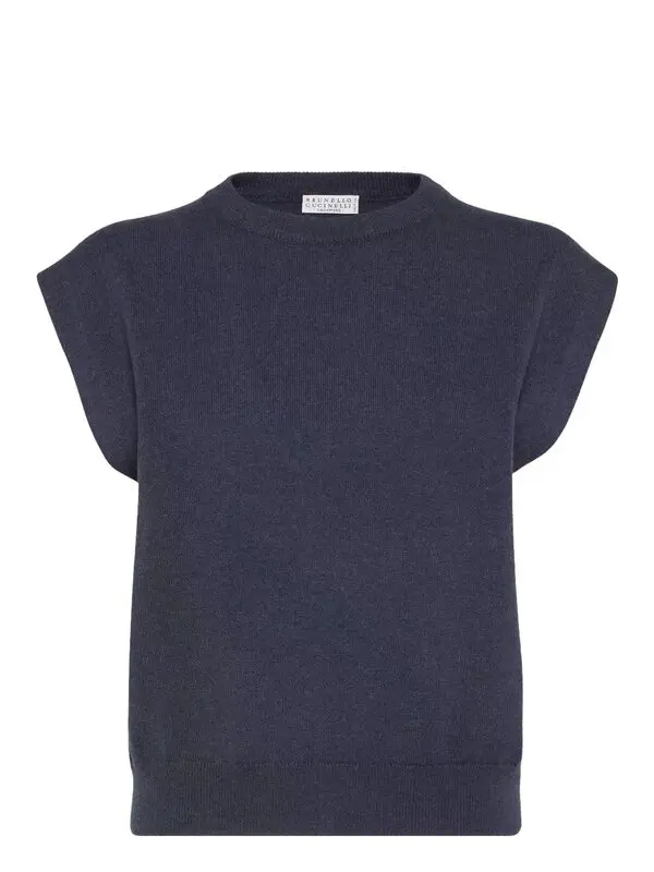 Brunello Cucinelli Crew-neck Cashmere Sweater - Blue