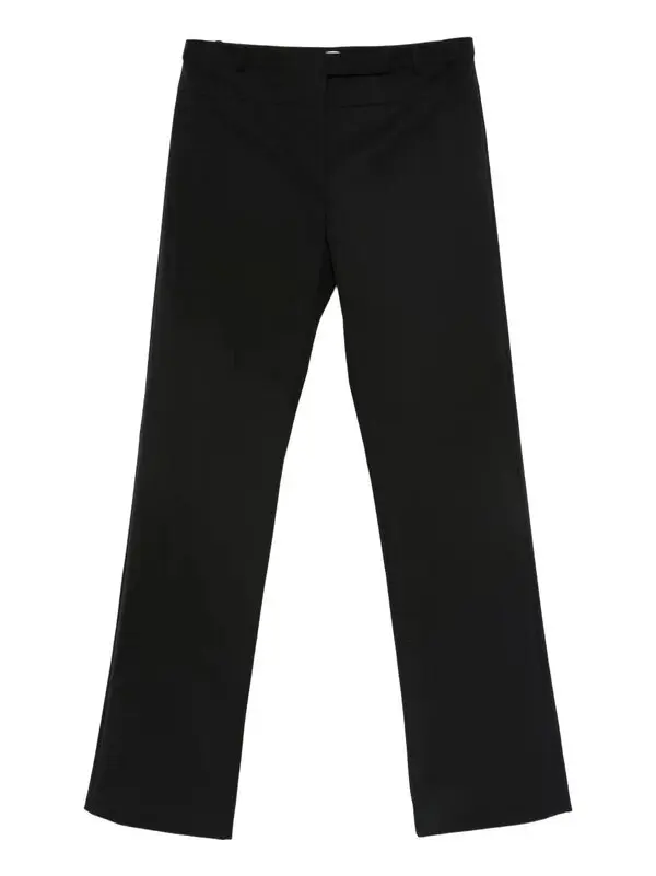 ST. AGNI Paneled Slim-cut Trousers - Black