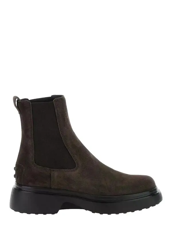 TOD'S Elastic-panel Chelsea Boots - Brown