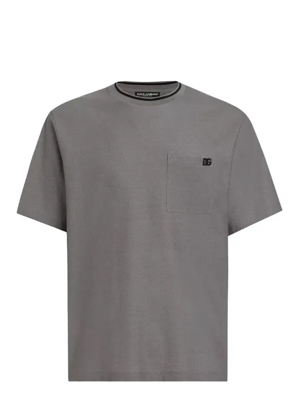 Dolce & Gabbana Cotton Piqué T-shirt - Grey