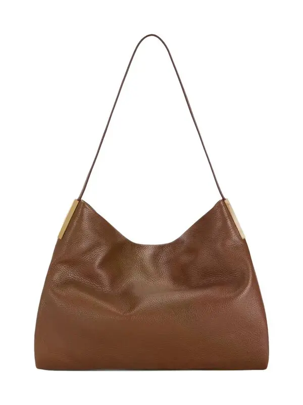 Elisabetta Franchi Leather Shoulder Bag - Brown