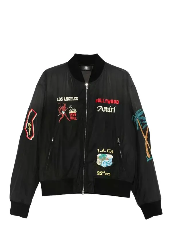Amiri Embellished Bomber Jacket - Black