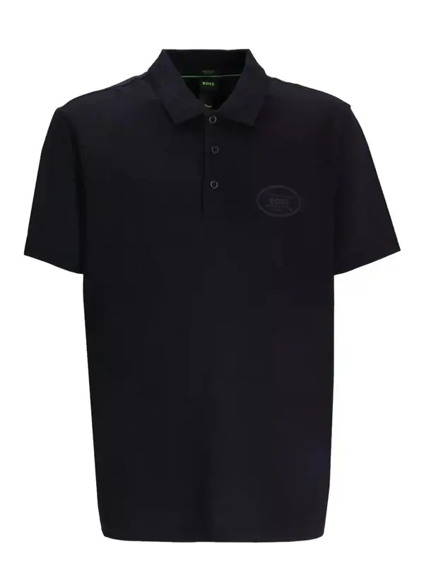 BOSS Logo-print Polo Shirt - Black