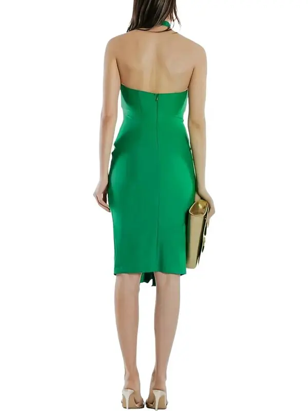 BABYLONE PARIS Bow-detail Midi Dress - Green