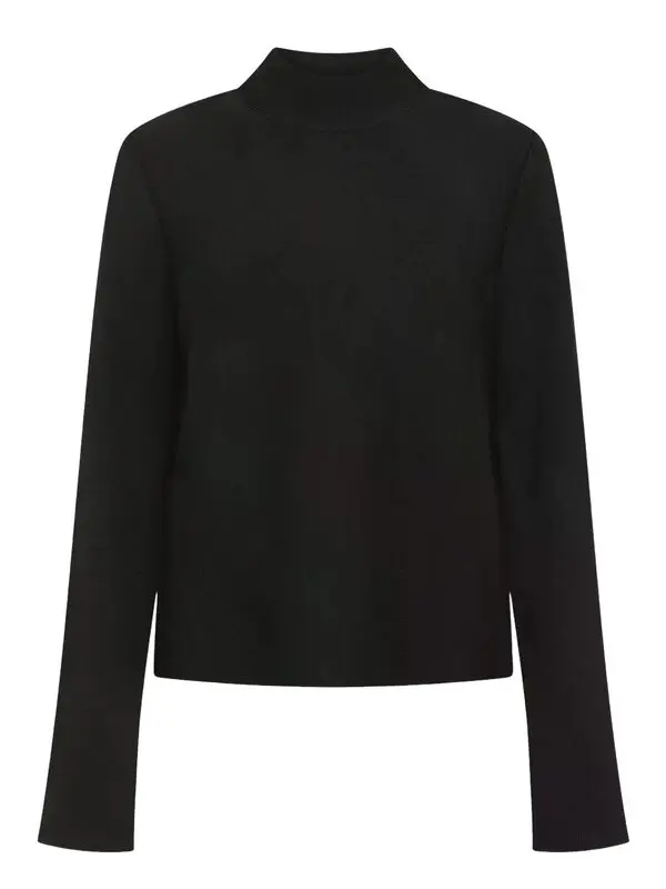 Khaite High-neck Wool Sweater - Black