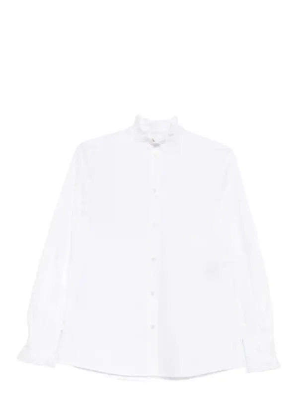 Valentino Garavani Ruffled High-neck Shirt - White
