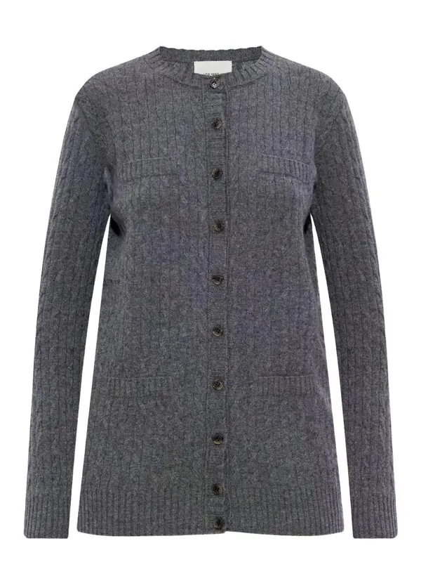 LISA YANG Cable-knit Cashmere Cardigan - Grey