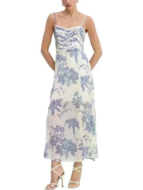 Guess Floral-print Maxi Dress - White