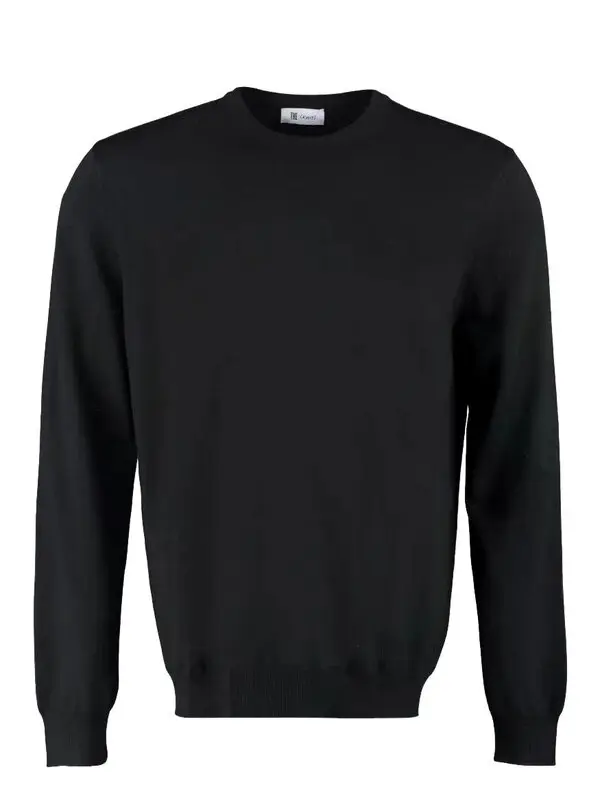 THE (ALPHABET) Crew-neck Sweatshirt - Black