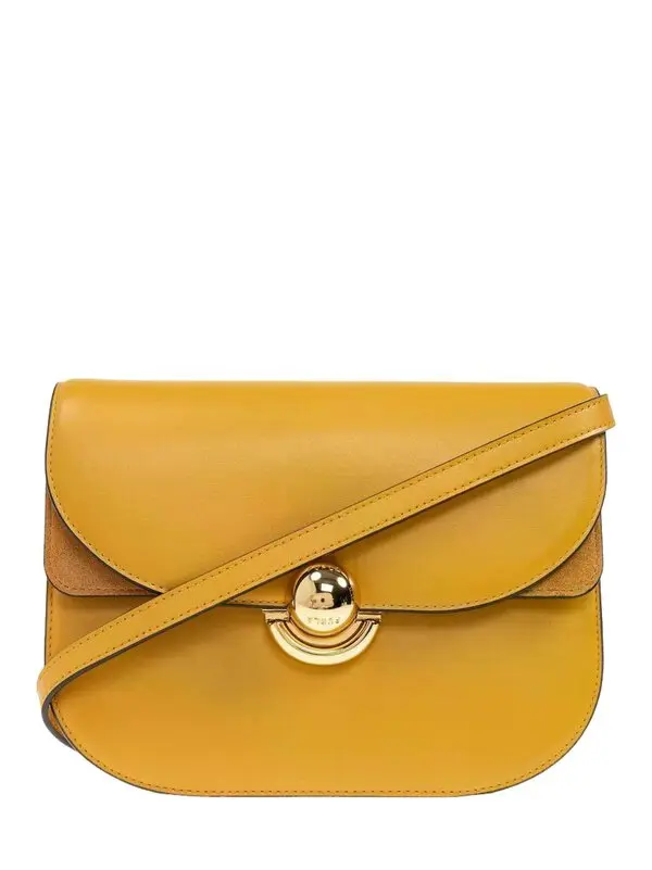 Furla Sfera Leather Crossbody Bag - Yellow