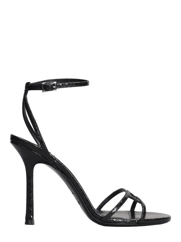 JIMMY CHOO 1998 Leo Ankle Strap Sandals - Black