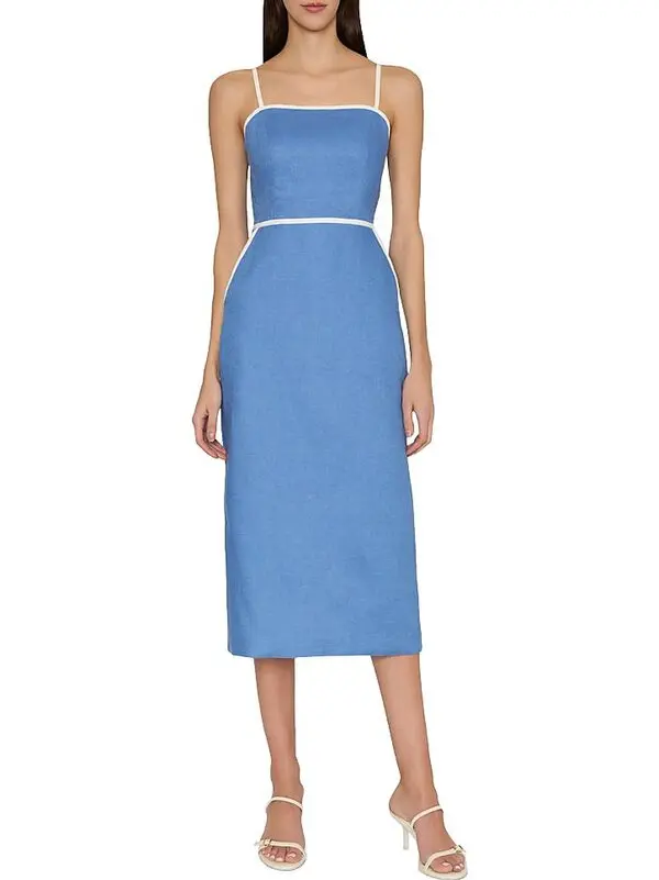 MILLY Amara Dress - Blue/white