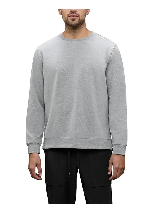 CUTS Hyperloop Pullover Split Hem Sweatshirt - Grey