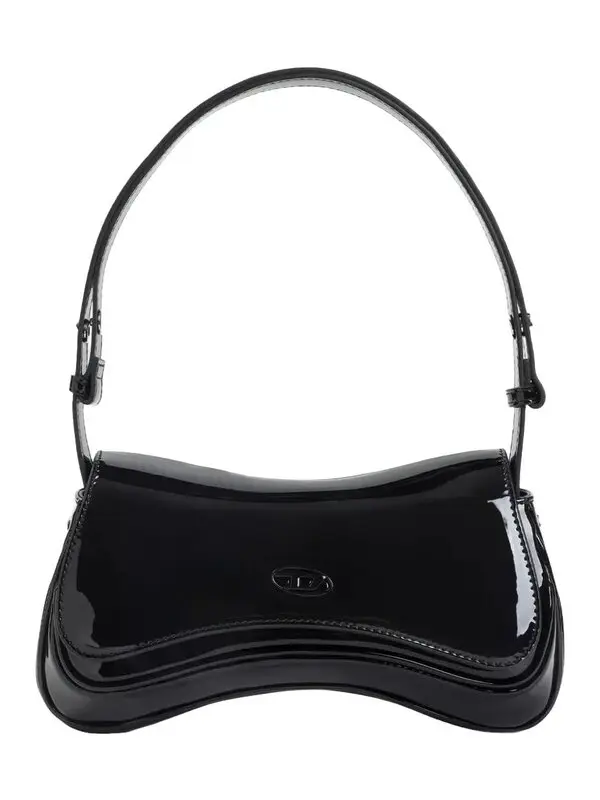 DIESEL® Logo-plaque Shoulder Bag - Black