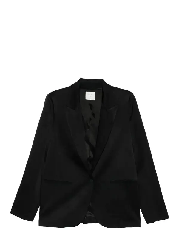FORTE_FORTE Single-breasted Blazer - Black