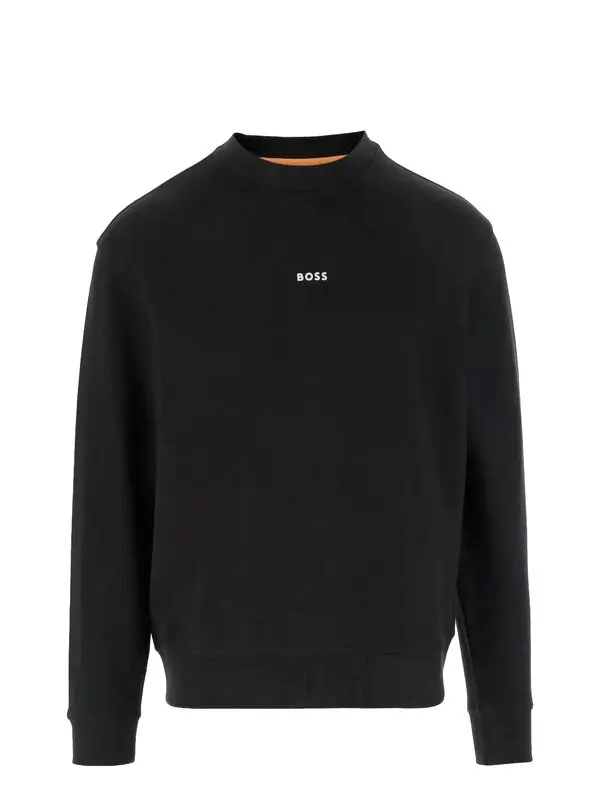 BOSS Cotton Sweatshirt - Black