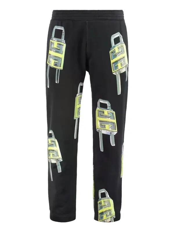 Givenchy Padlock-print Track-pants - Black